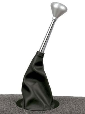 Lokar Black Billet Round Hot Rod Shifter Boot Ring with Boot LK-X70-BH