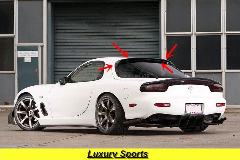 SR Dmax Style Roof Spoiler For Mazda RX7 FD