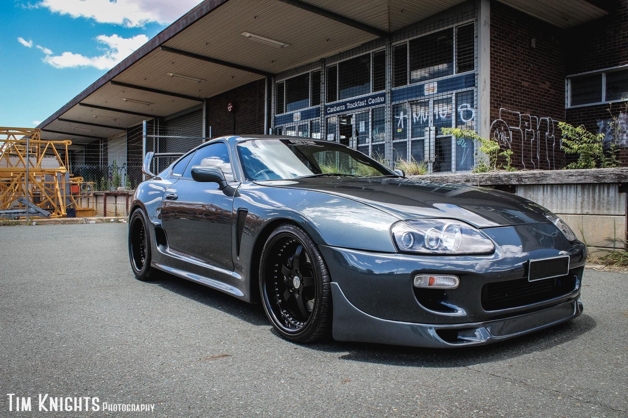 SR TRD Style Fiberglass Front Lip For Toyota Supra