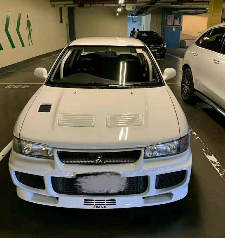 SR Factory EVO 3 Style Fiberglass Bonnet For Mitsubishi Evo 1-3 -PP