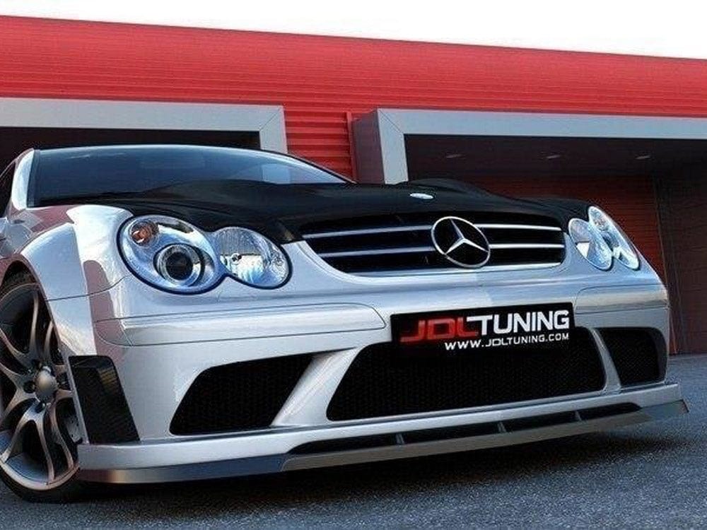 Front Splitter Mercedes CLK W209 (For ME-CLK-209-BLACK-F1 Bumper) Maxt