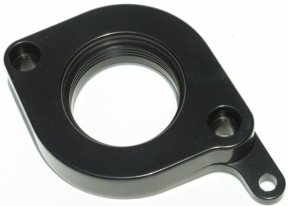 Meziere Water neck GM LS1 through LS8, Straight Outlet, Black Finish M