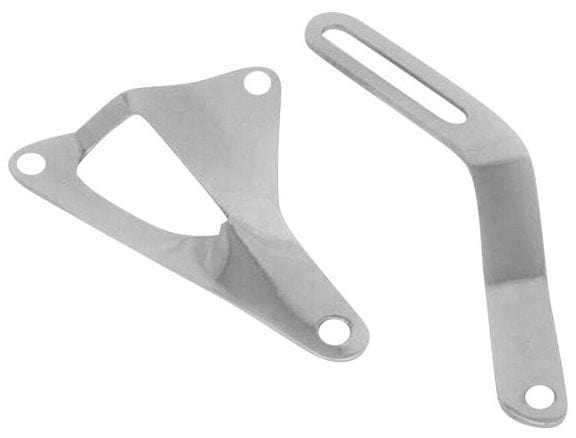 Racing Power Company Chrome Steel Alternator Bracket Top & Bottom OEM